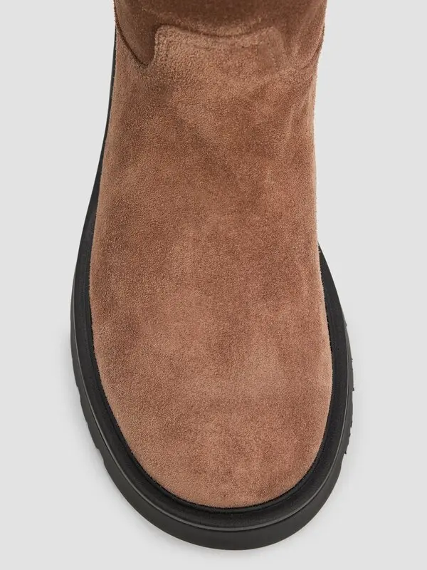 STUART WEITZMAN Ren Suede Lug Sole Booties