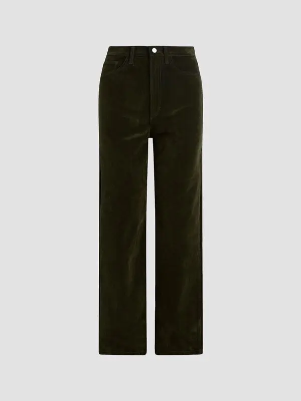 Joe's Jeans Margot Straight-leg Velvet Pants - Olive