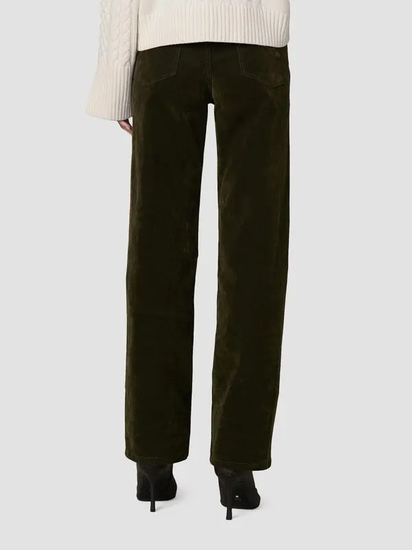 Joe's Jeans Margot Straight-leg Velvet Pants - Olive