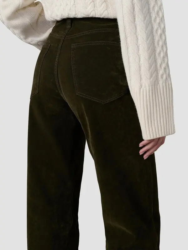 Joe's Jeans Margot Straight-leg Velvet Pants - Olive