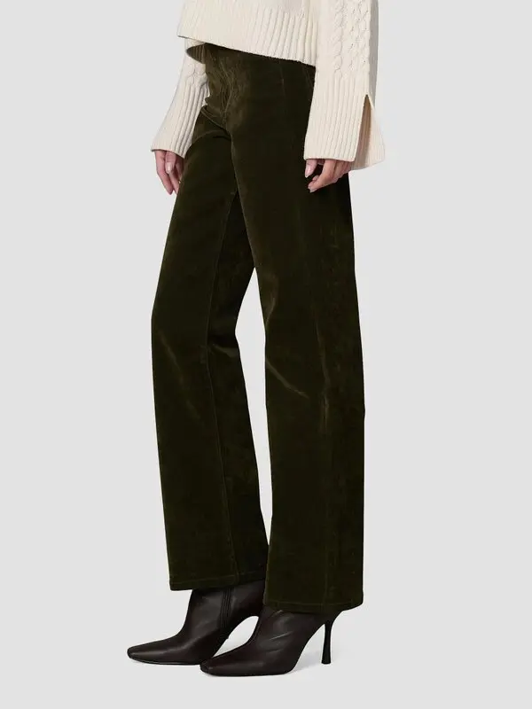 Joe's Jeans Margot Straight-leg Velvet Pants - Olive