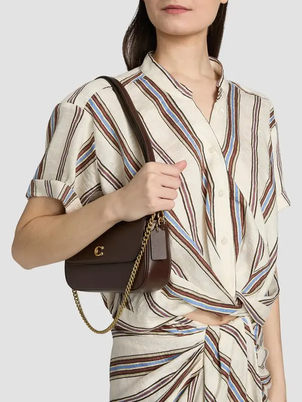 A.L.C. Leonore Linen-blend Striped Top