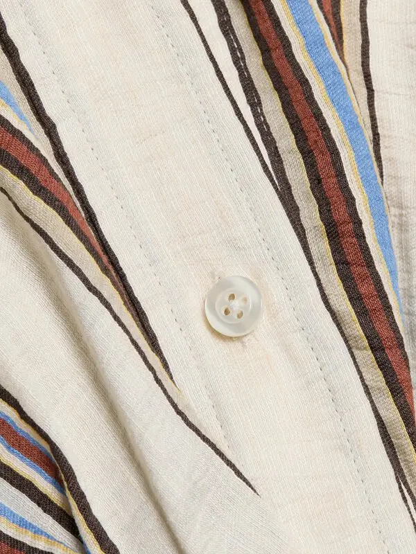 A.L.C. Leonore Linen-blend Striped Top