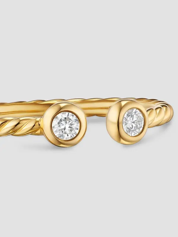 David Yurman Petite Modern Renaissance Open Round Ring In 18k Yellow Gold