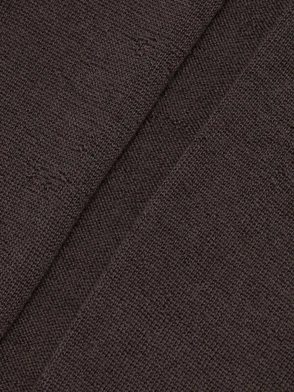 Rick Owens Maglia Cashmere Cap-sleeve Turtleneck - Dark Dust