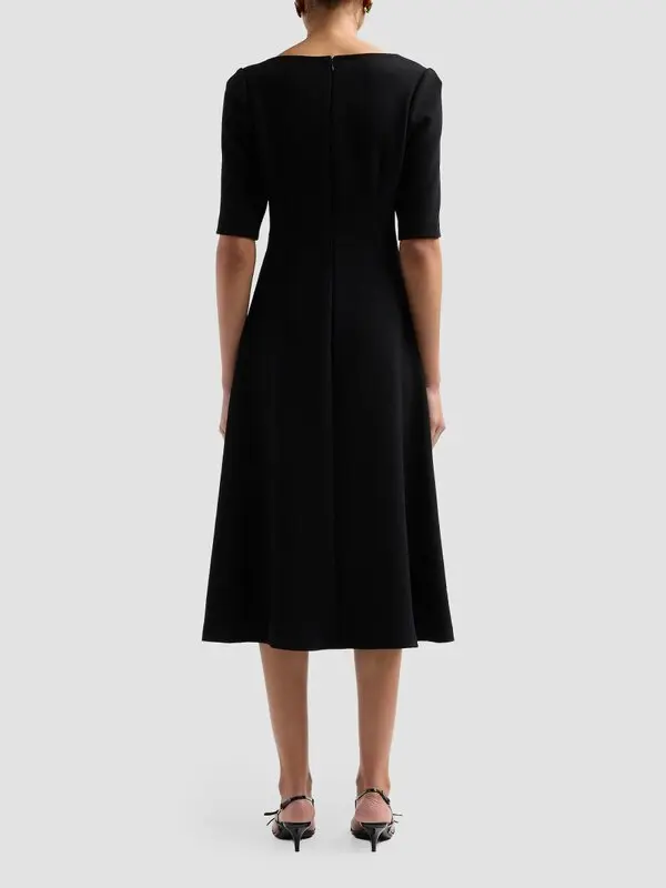 Rickie Freeman For Teri Jon Crêpe Asymmetric A-line Cocktail Dress