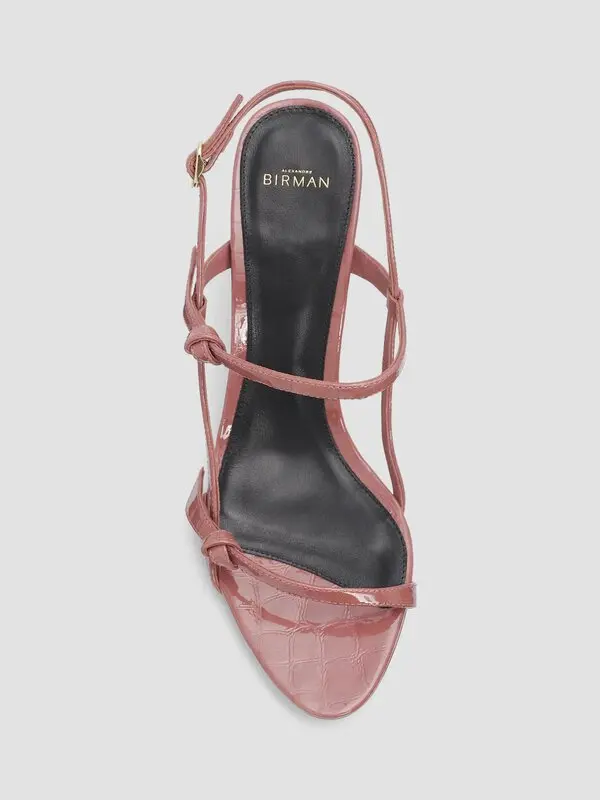 ALEXANDRE BIRMAN Slim Clarita 85mm Cage Sandals - Clay