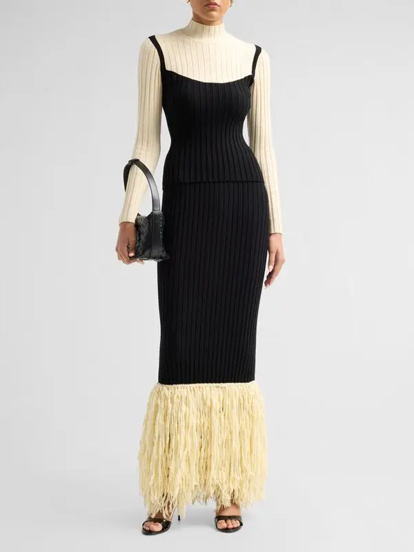 ET OCHS Dante Knit Maxi Skirt