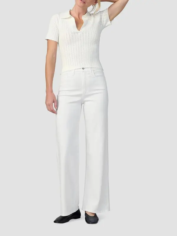 Joe's Jeans Petite Mia Wide-leg Jeans - White
