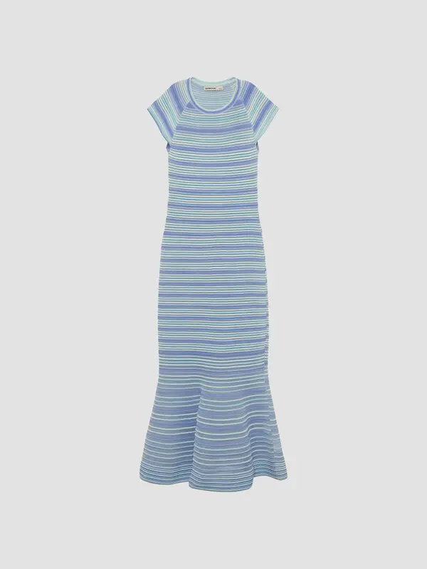 Simkhai Danica Striped Knit Midi-dress