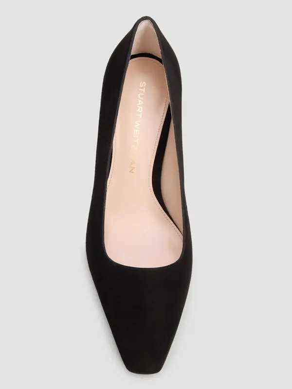STUART WEITZMAN Stassi 50mm Suede Pumps - Black