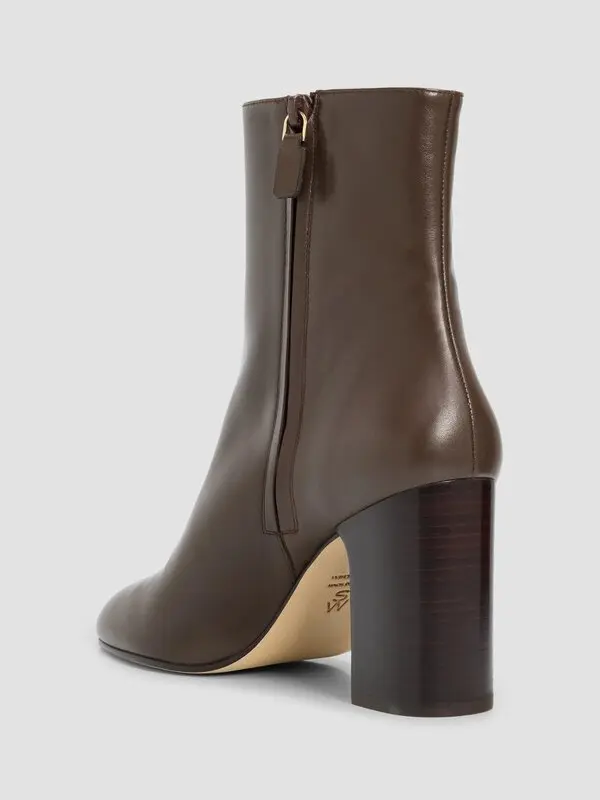 STUART WEITZMAN Mulberry 85mm Leather Boots - Walnut