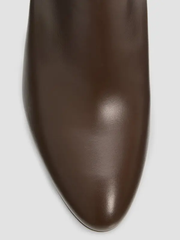 STUART WEITZMAN Mulberry 85mm Leather Boots - Walnut