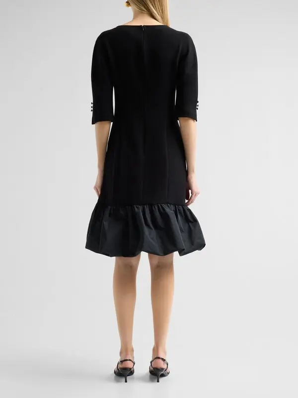 Rickie Freeman For Teri Jon Crêpe Taffeta Bubble-hem Cocktail Dress