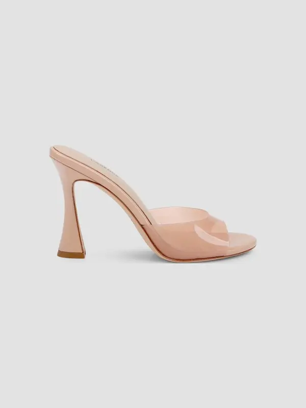 L'Agence Avery 100mm Curved-heel Sandals - Tan