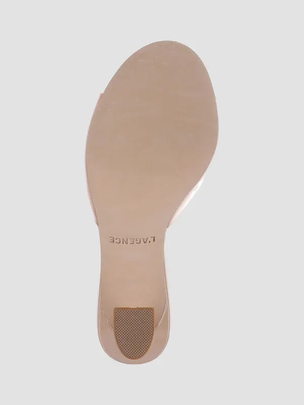 L'Agence Avery 100mm Curved-heel Sandals - Tan