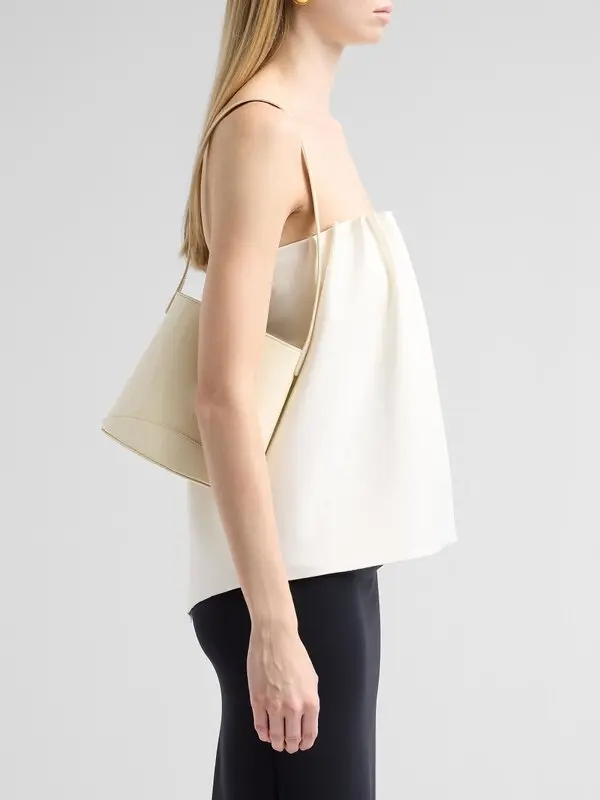 NEOUS Pardalis 2.0 Leather Bucket Bag - Cream