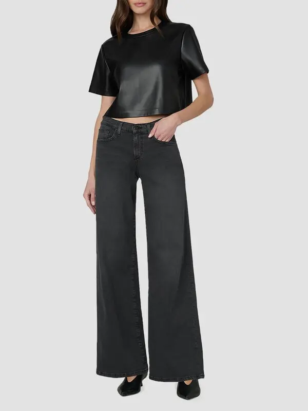 Joe's Jeans The Lou Lou Mid-rise Stretch Wide-leg Jeans