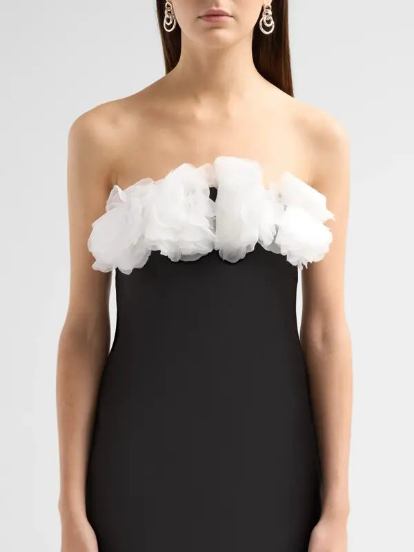 AS IT MAY Elea Rose Strapless Column Gown