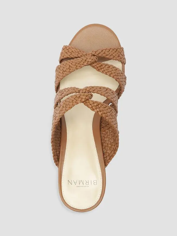 ALEXANDRE BIRMAN Sabrina 45mm Leather Block-heel Mules