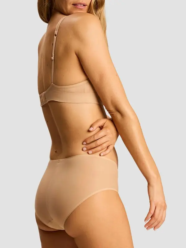 Commando Chic Mesh Underwire Bra - Beige