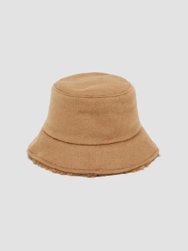 Max Mara Reversible And Teddy Fabric Cloche Hat