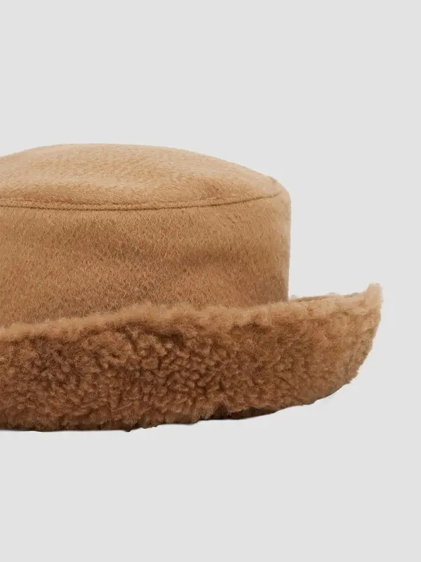 Max Mara Reversible And Teddy Fabric Cloche Hat