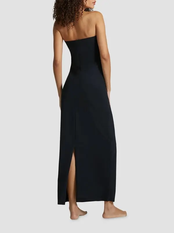 Commando Classic Strapless Maxi Slipdress - Black