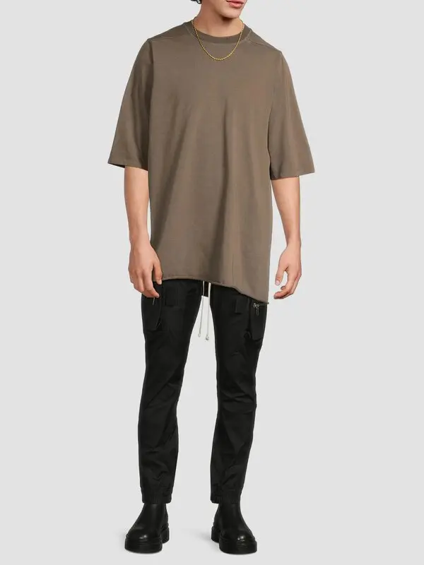 Rick Owens Oversized Cotton T-shirt - Dust