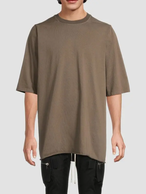 Rick Owens Oversized Cotton T-shirt - Dust