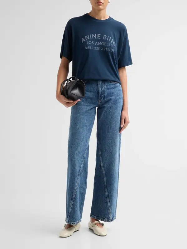ANINE BING Cade Melrose Stencil T-shirt