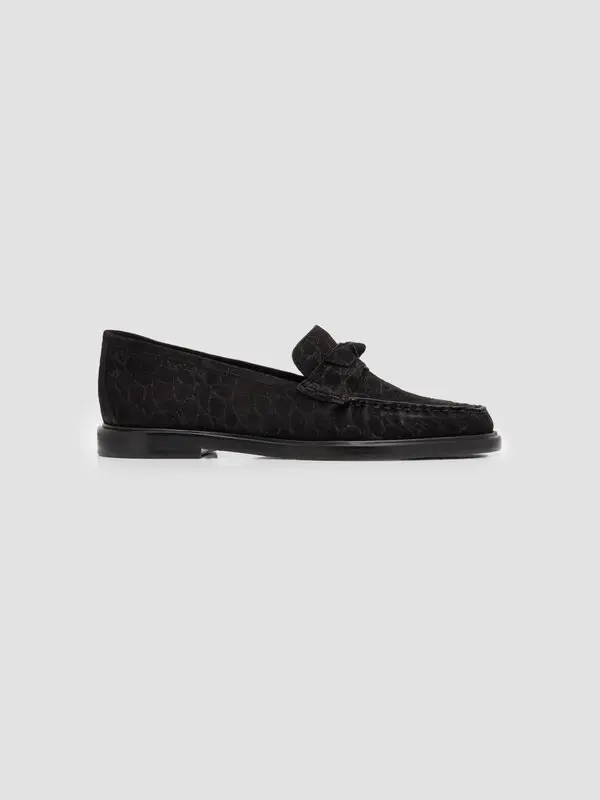 ALEXANDRE BIRMAN Soft Croc-embossed Suede Loafers