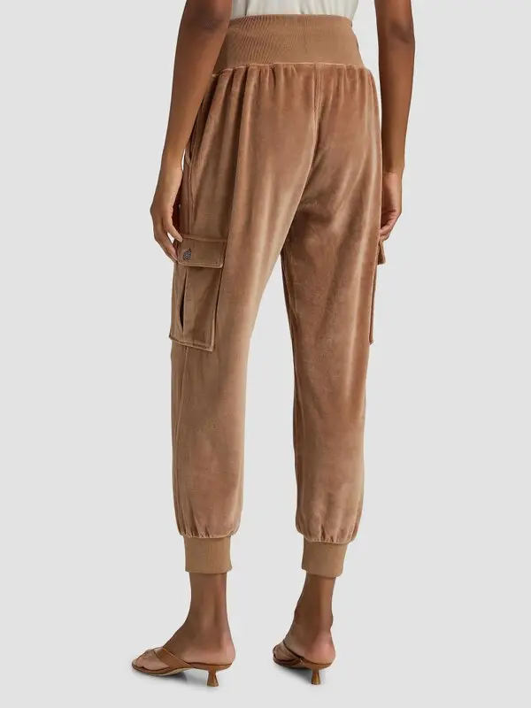 Cinq À Sept Giles Velour Jogger Pants