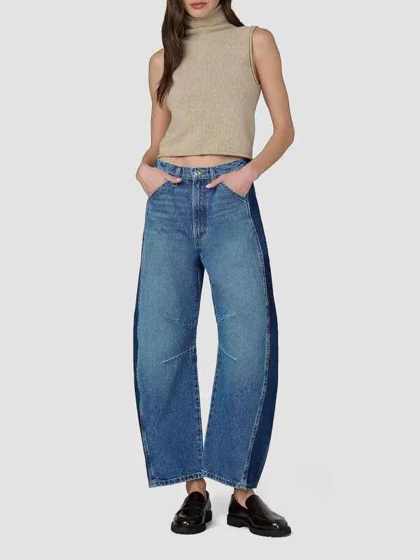 Joe's Jeans The Bowie Two-tone High-rise Jeans