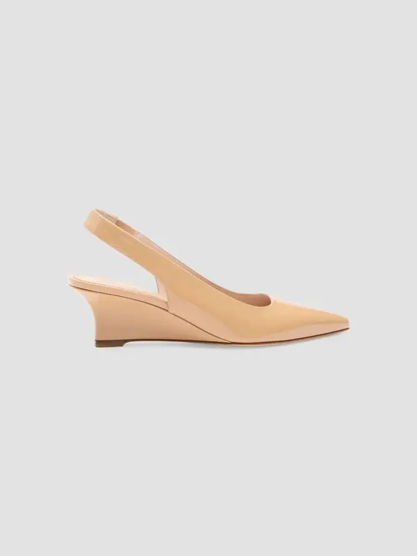 STUART WEITZMAN Vinnie 50mm Patent Leather Slingback Pumps