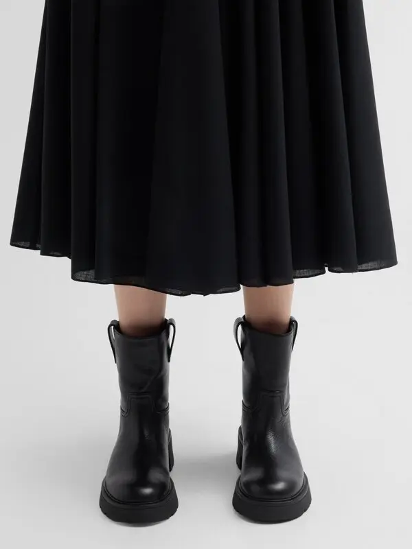 STUART WEITZMAN Ren Leather Lug Sole Boots