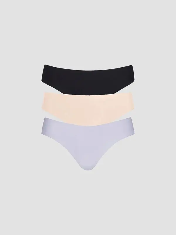 Commando Butter 3-pack Mid-rise Thongs - Multi
