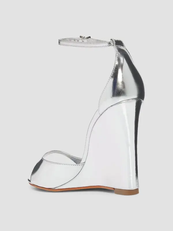 Schutz Scarlett 100mm Leather Wedge Sandals