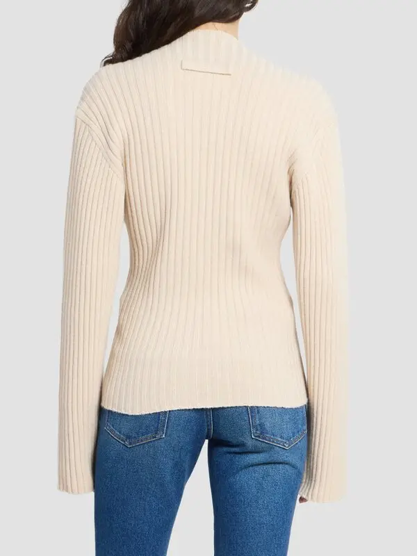 Victoria Beckham Rib-knit Wool-cashmere Sweater