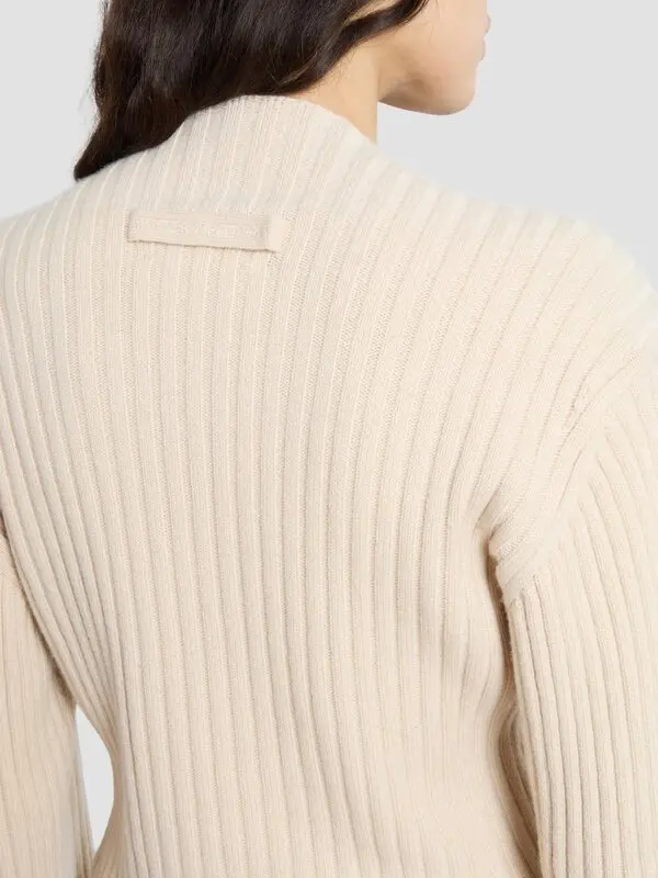 Victoria Beckham Rib-knit Wool-cashmere Sweater
