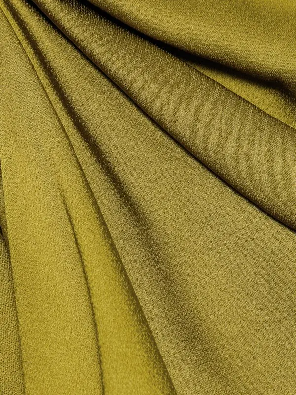 Victoria Beckham Drape Bias-cut Midi-dress - Moss