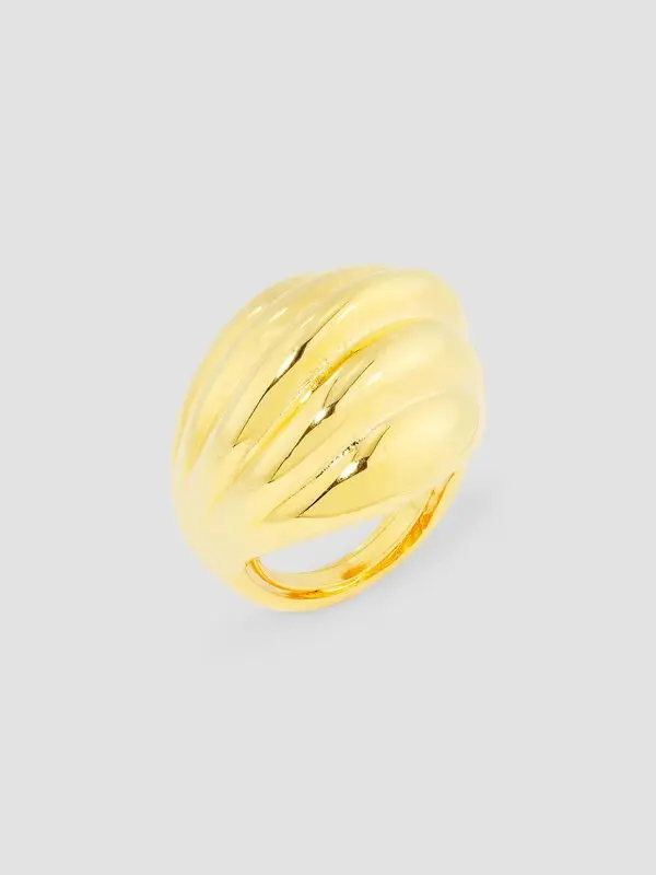 KENNETH JAY LANE 18k--plated Twist Ring