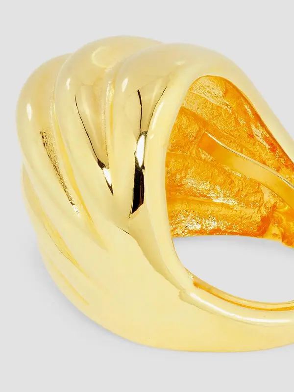 KENNETH JAY LANE 18k--plated Twist Ring