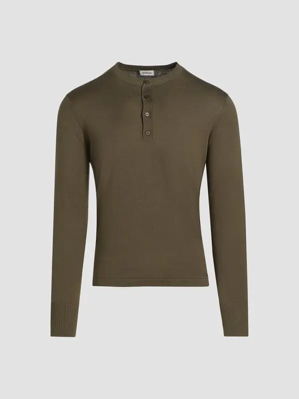 Simkhai Dolton Silk-cotton Henley