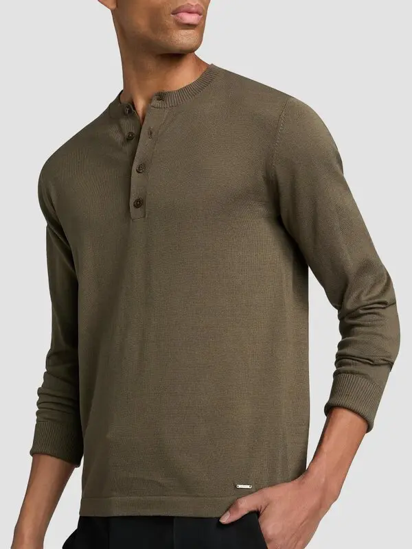 Simkhai Dolton Silk-cotton Henley