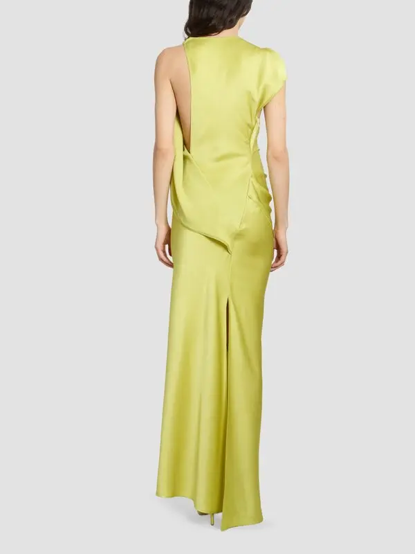 Victoria Beckham Kyra Sleeveless Draped Gown