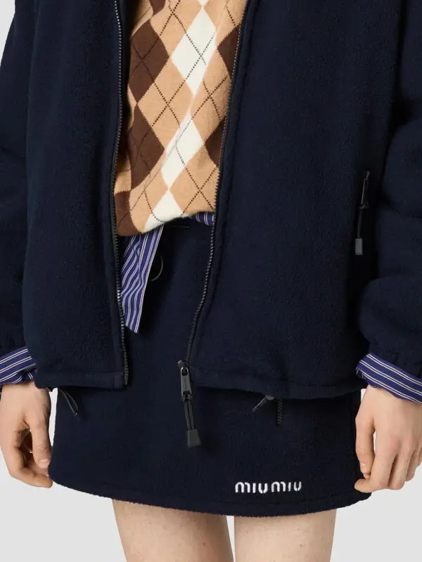 Miu Miu Fleece Miniskirt