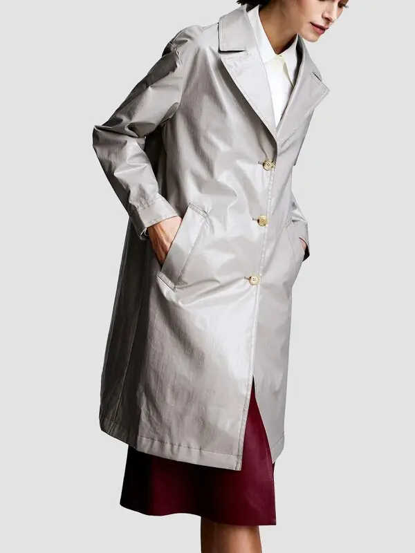 Jane Post Tailored Single-breasted Trench Coat