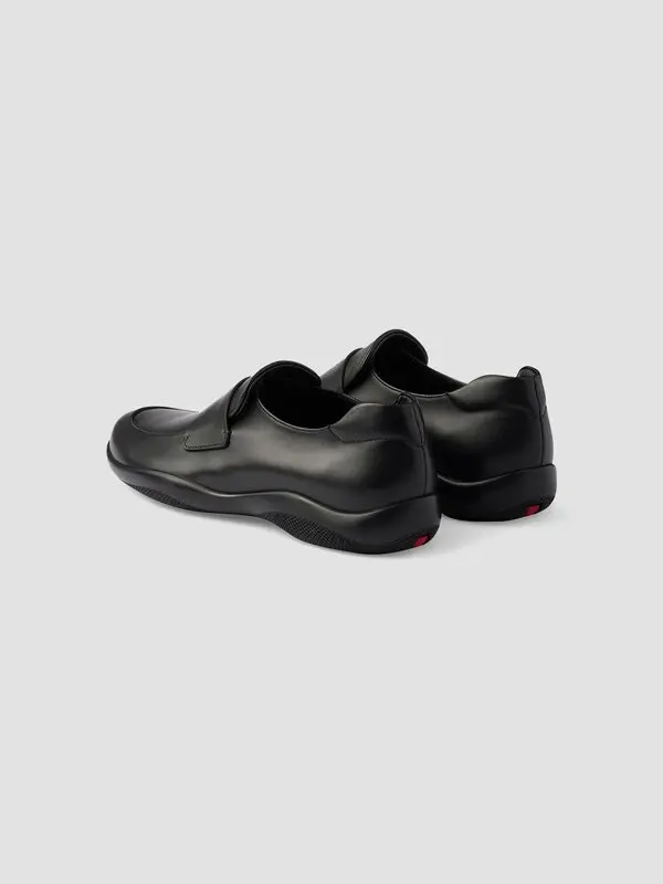 Prada Toblach Leather Loafers