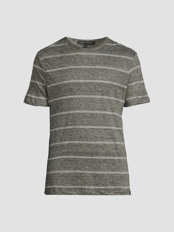 Robert Barakett Folsom Striped T-shirt - Charcoal